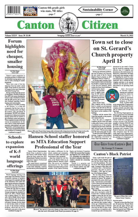 A Look Inside: Canton Citizen’s March 31 edition | Canton Citizen